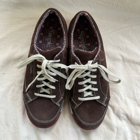 Simple | Shoes | Simple New Vintage Authentic 9s Womens Brown Sneakers ...
